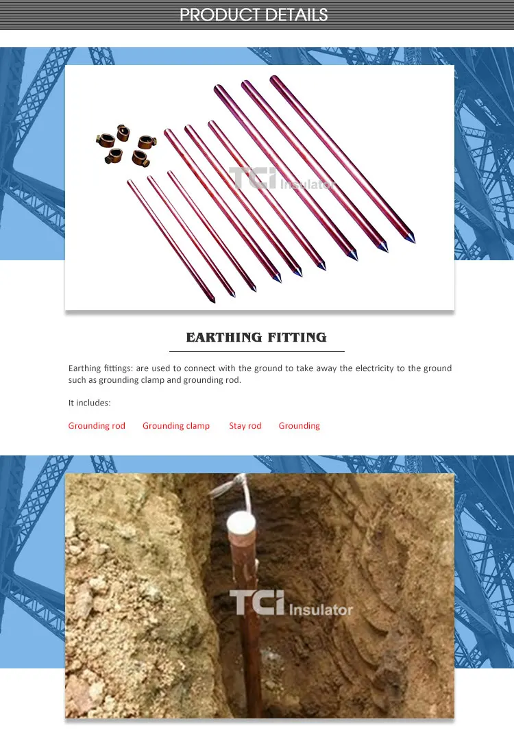 Tci Electrical Earthing Fittings Includes Grounding Rod/grounding Clamp ...