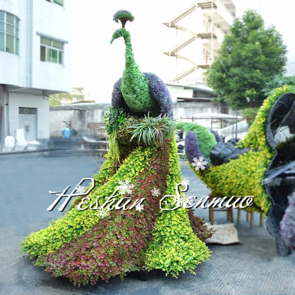 Large Size Garden Decorations Boxwood Artificial Topiary Wire Frame ...