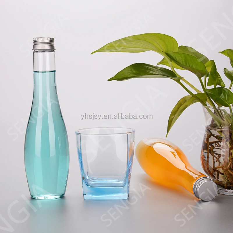 300ml Swan Neck Shape Plastic Bottle For Cocktail Juices Soft Drinks ...