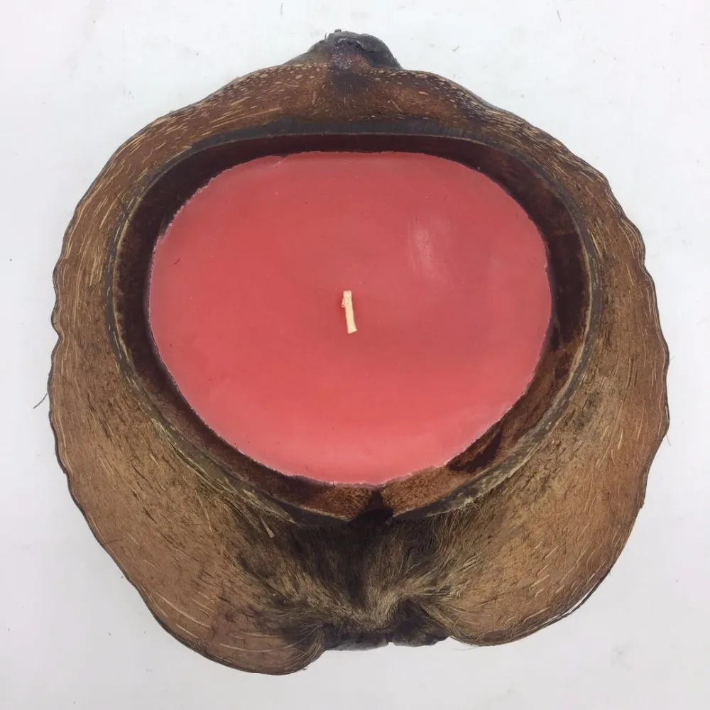 Natural Coconut Shell Candle - Scented Artisan Candle