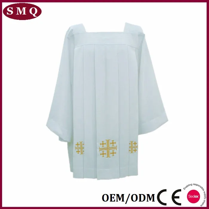 White Priest Surplice Shirt Robe Clergy Surplice - Buy Clergy Surplice ...