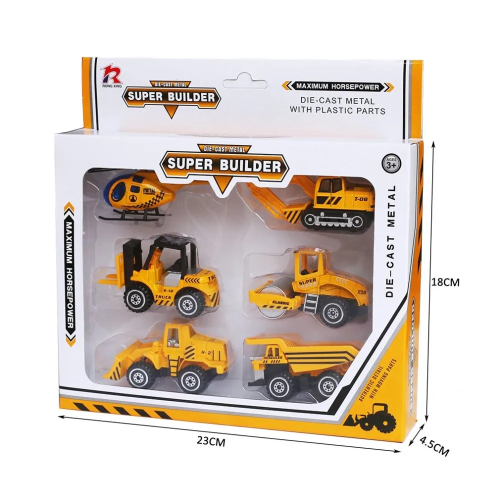 Construction Toys Sets,5 Pieces Mini Vehicles,Including Truck Forklift ...