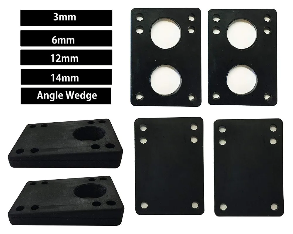 Longboard Hardware Angle Wedge Skateboard Riser Pad Shock Pad ...