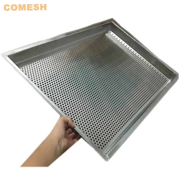 1mm Thickness Stainless Steel Perforated Round Hole Drying Tray - Buy ...