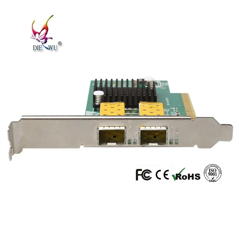 Shenzhen Diewu Intel82599 Dual Sfp Dual Ports 10g Fiber Optic Network ...