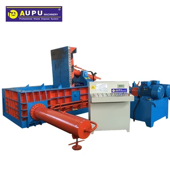 Aupu Y81t-160b Scrap Metal Chip Compactor Fully Automatic Small Size ...