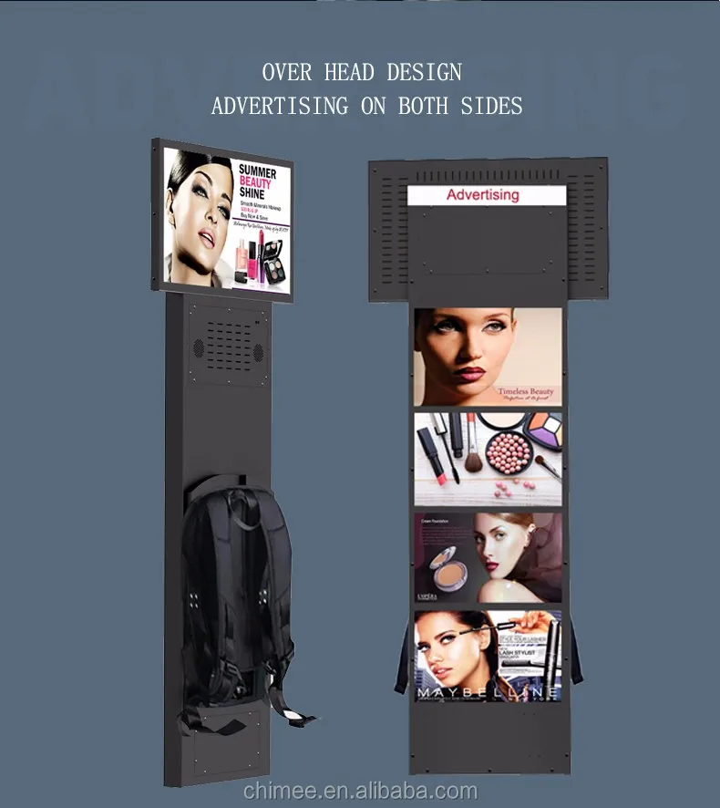 21.5" Portable Backpack Lcd Advertising Player Innovative Advertising ...