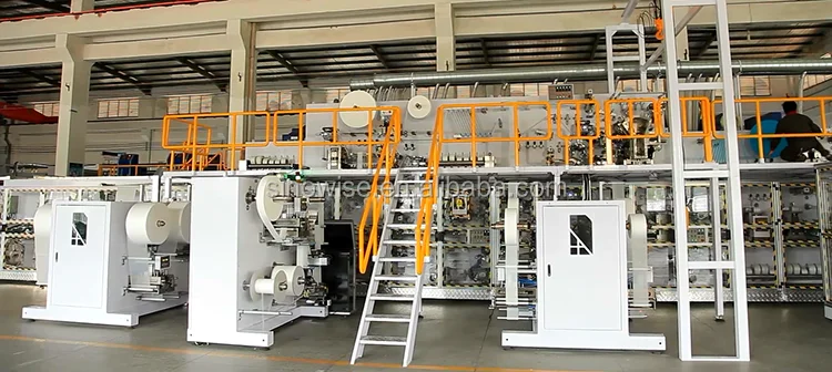 Full Automatic Baby Diapers Making Machines For I Shape Diaper - Buy ...