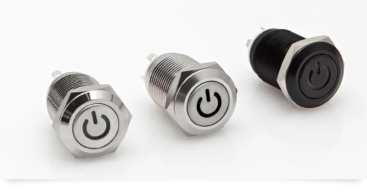 M12 Ip65 Weatherproof Nickel Plated Brass Stainless Steel 12mm 12v ...