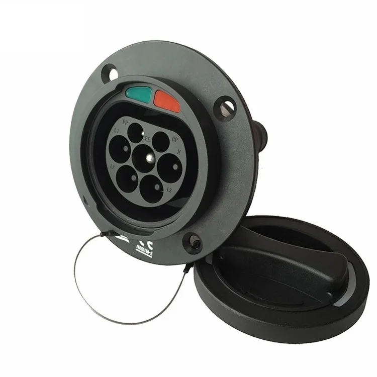 Iec62196 Ev Charging 7pin Male Socket 32a 415v 3 Phase 22kw Type2 Ev ...