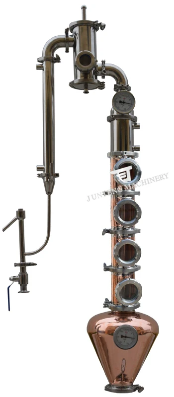 Reflux Still Flute Distillation Column With Copper Onion Head - Buy 50l ...