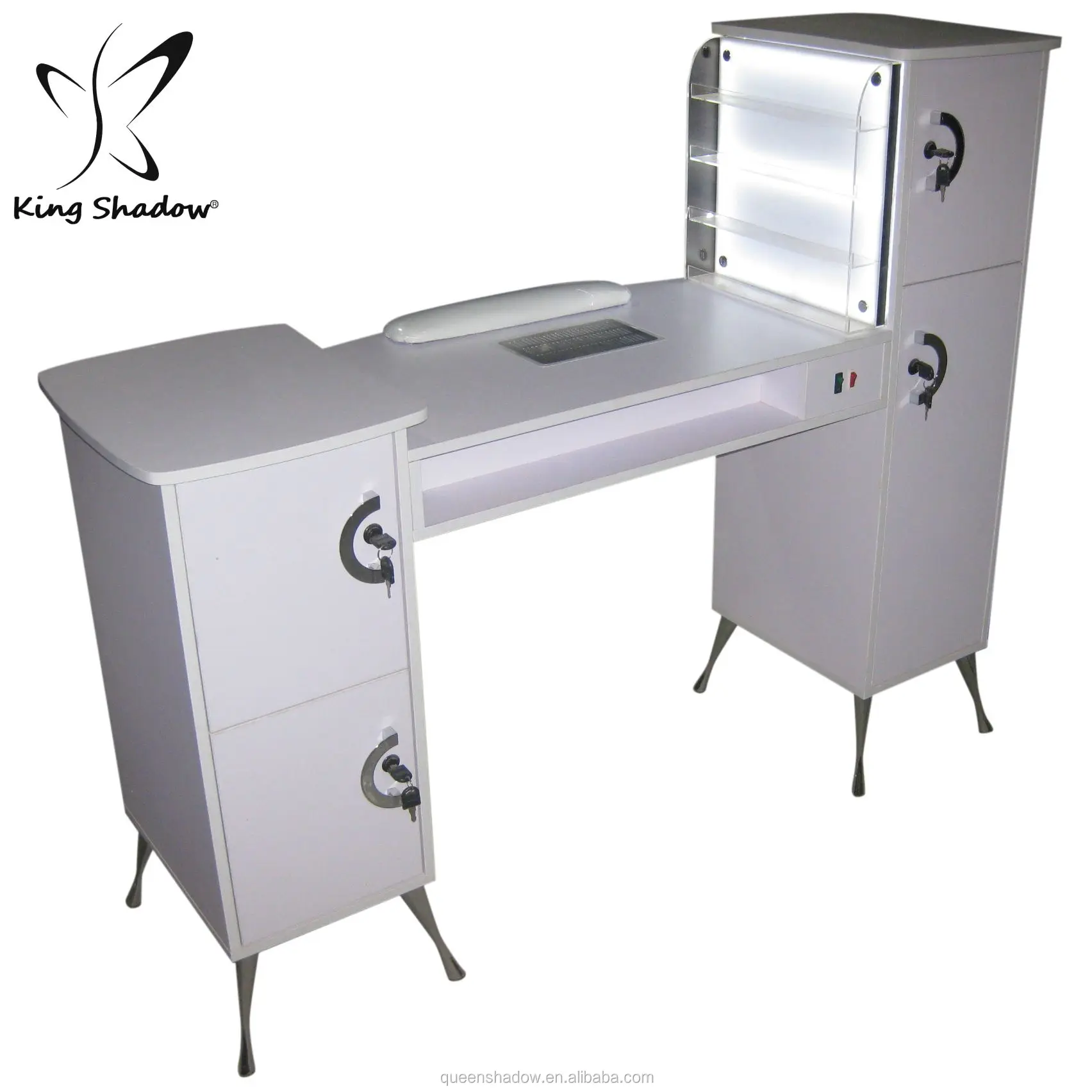 Wholesale Factory Manicure Table Beauty Nail Salon Furniture Used Led ...