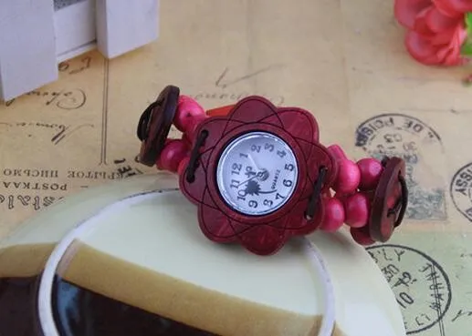 Wholesale Bracelet Coconut Shell Watch Wooden Stretch Elasticity ...