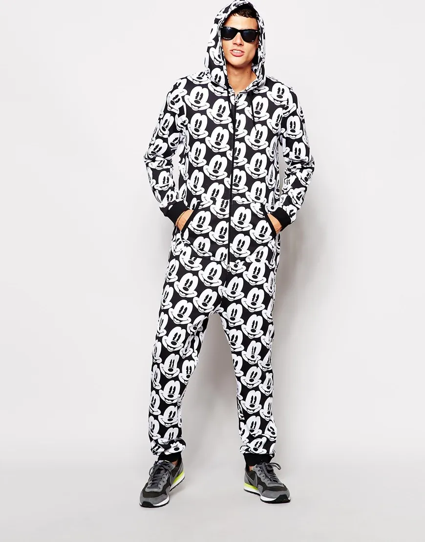 Men's Onesie with Custom Full Printing - Plus Size Fleece