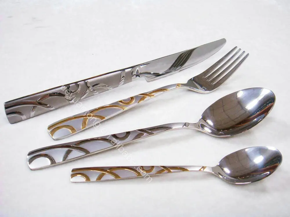 86pcs Stainless Steel Fancy Cutlery Set For Dubai Market Packed In ...