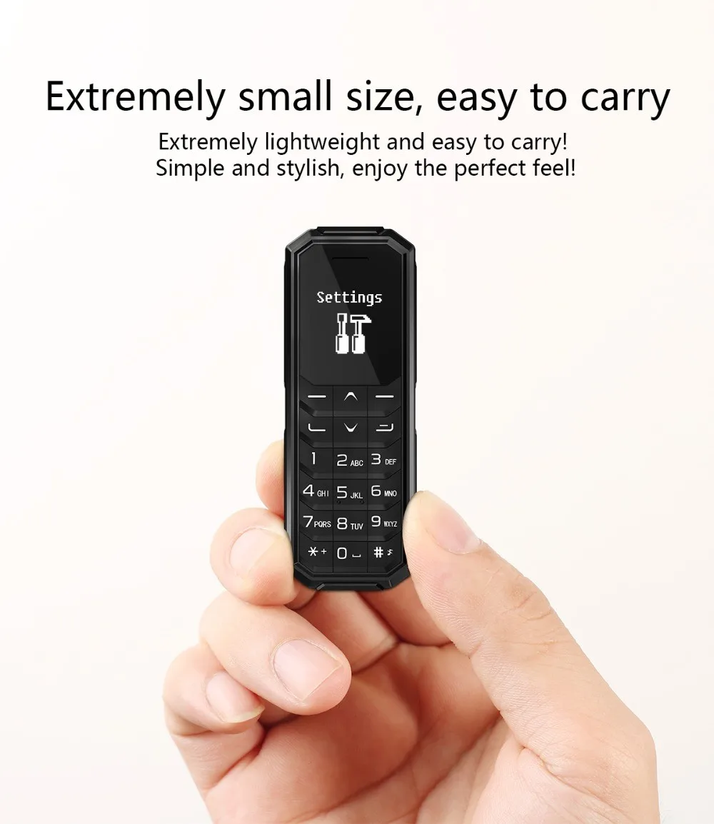 חדש זעיר מאוד קטן גודל נייד טלפון עם קול שינוי מיני טלפון סלולרי - Buy ...
