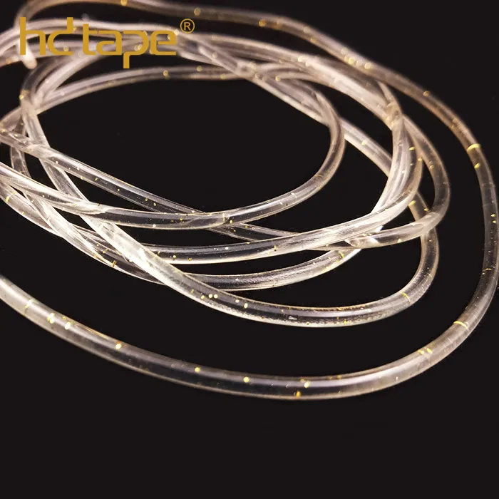 Glod Glitter Tpu Plastic Clear Elastic Cord String - Buy Clear Elastic ...