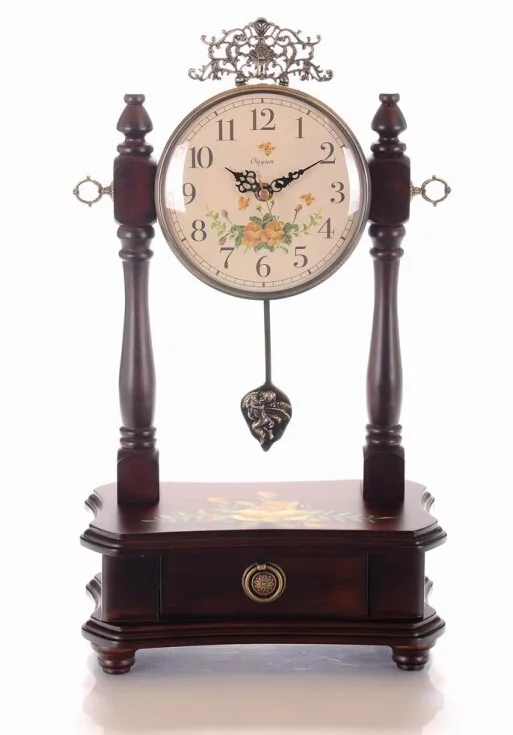 Bronze Desk Mantel Reproduction Antique Look Clock - Buy Antique Look ...
