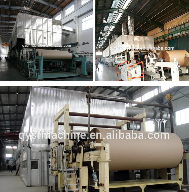 Kraft Paper Mill Machinery Test Liner Fluting Paper Making Machine ...