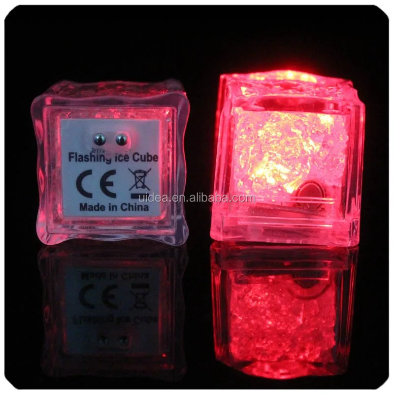 2.5cm Water Proof Led Ice Light /water Activated Flashing Ice Cube ...
