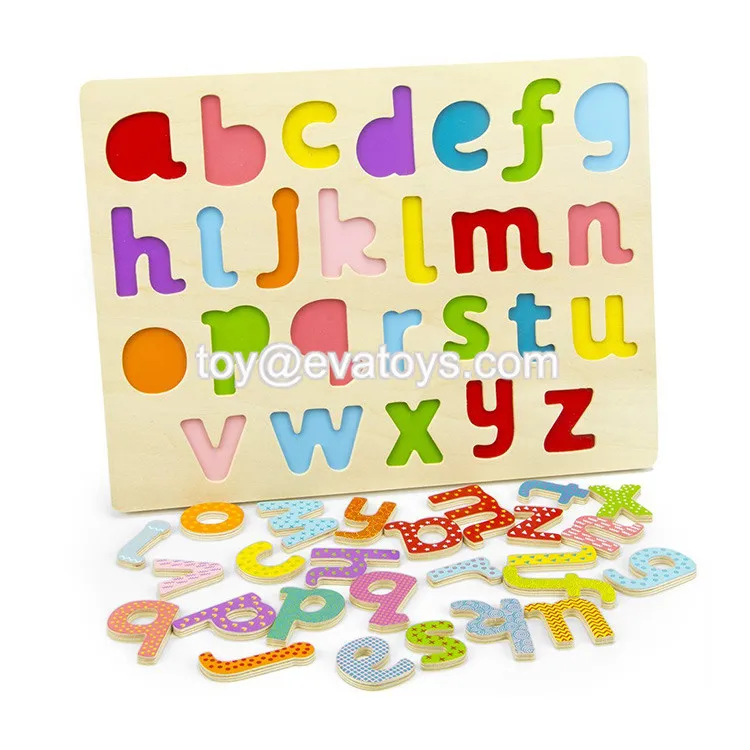 2018 New Arrival Educational Wooden Alphabet Jigsaw Puzzle For Children ...