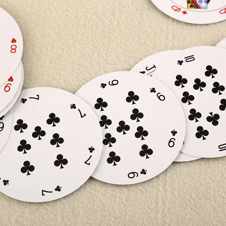 Round Shape Playing Cards,Special Shape Heart Shape Cards - Buy Heart ...