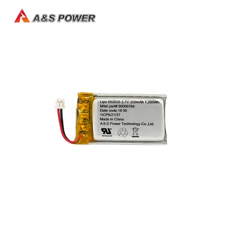UL2054 UN38.3 Certificates for 552035 3.7v 350mah Lipo Battery