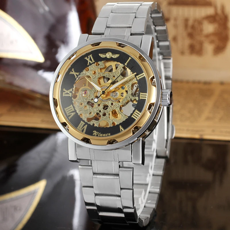 Luxury Automatic Men's Watches - T-Winner Skeleton Fashion Watch at ...