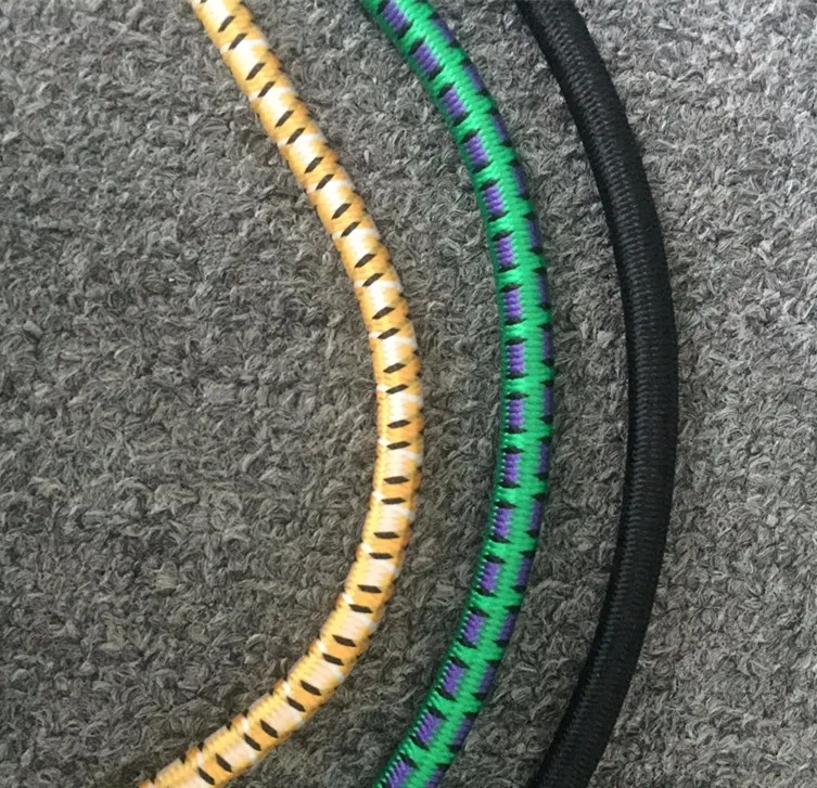 Popular 8mm Rubber Binding Rope Elastic Bungee Rope Rubber Rope With 2 ...