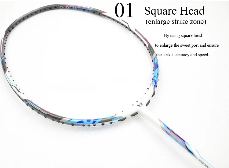 100% Graphite Frame Badminton Racket - High Modulus Graphite