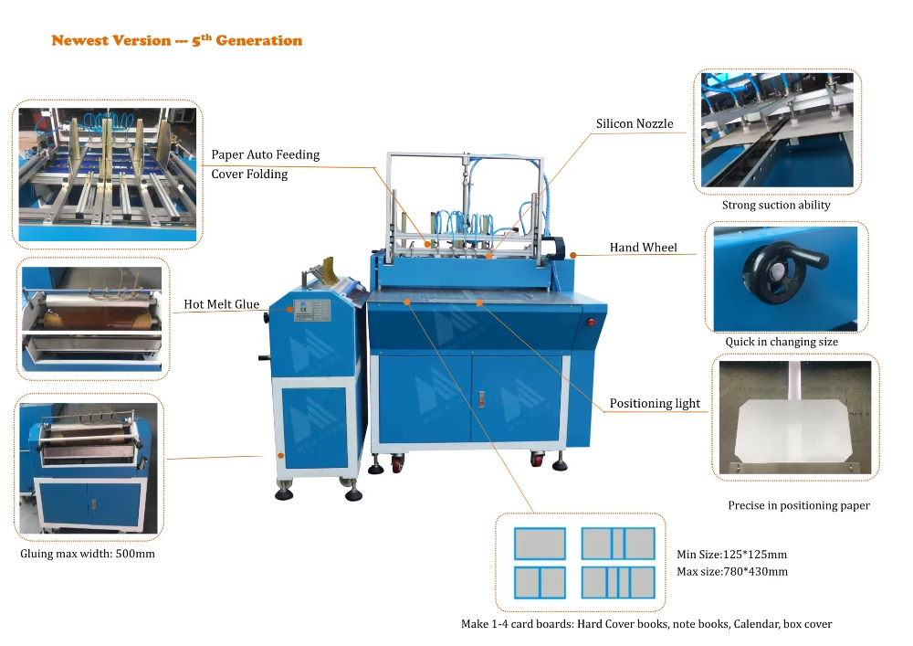 Semi Auto Hard Cover Book Case Making Machine - Factory Outlet