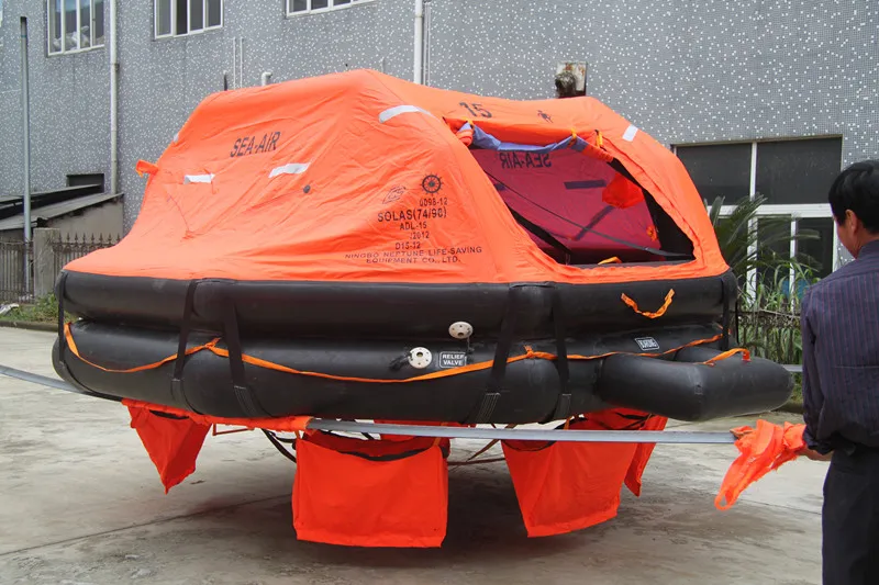 Davit-launching Inflatable Life Raft For Vessel - Buy Davit-launching ...