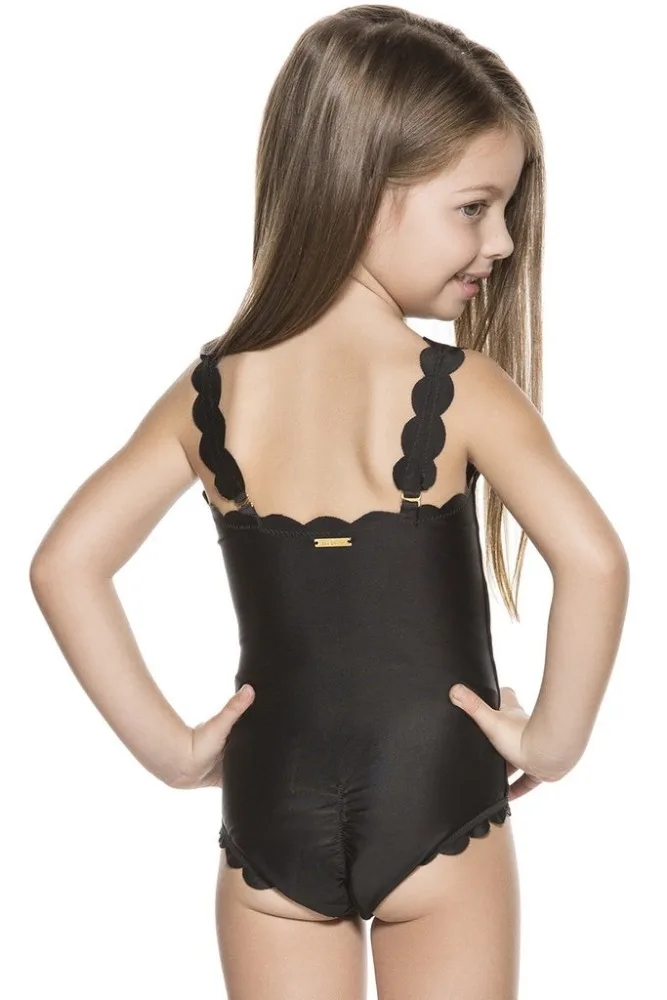 Bikini De Una Pieza Para Niña Traje De Baño Floral Bonito Para Niña