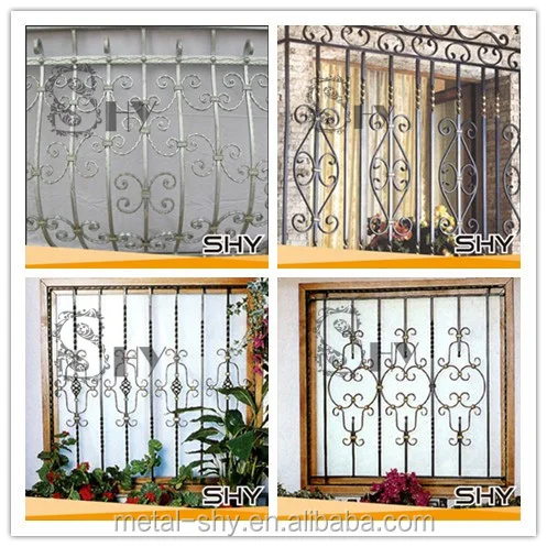 Modern Wrought Iron Window Grates Design - Buy Iron Window Grates ...