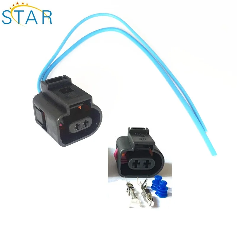 2 Pin Way 6.3mm Waterproof Male Female Fuel Injector Car Connectors For ...