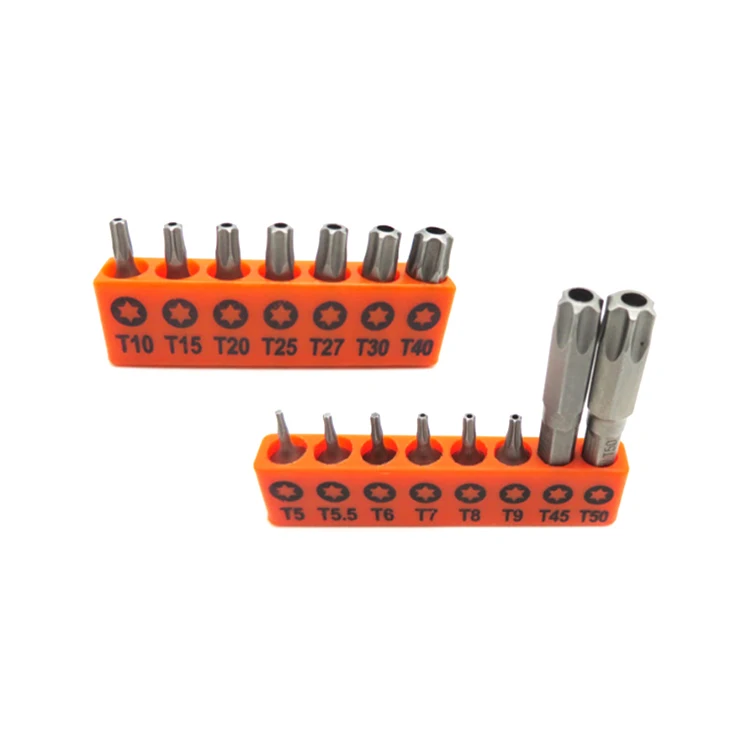 Torx Screwdriver Bits Size T10 T15 T20 T25 T27 T30 T40 T45 T50 - Buy ...