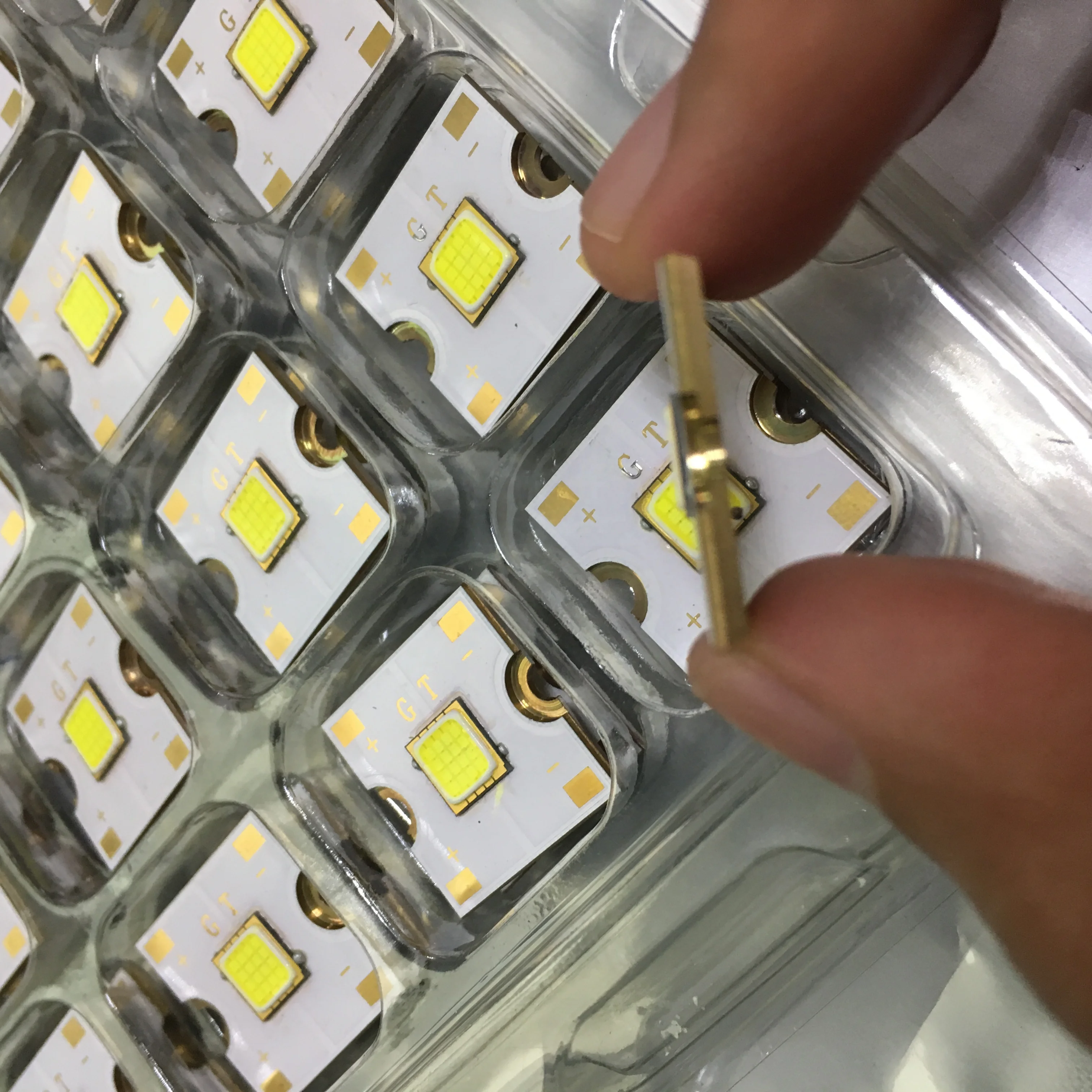 12V-50W Flip Chip Leds with 20mm Star Copper PCB for Logo Projectors