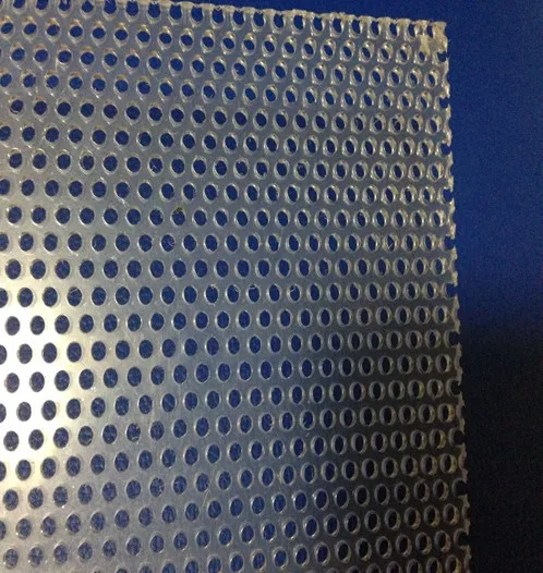 Clear Decorative Perforated PVC Plastic Sheet - Food Grade