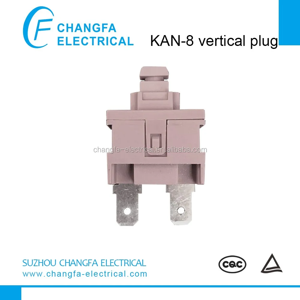 Pa66 Non Halogen Push Button Switch 250v 12a T100 Kan-8 Power Circuit ...