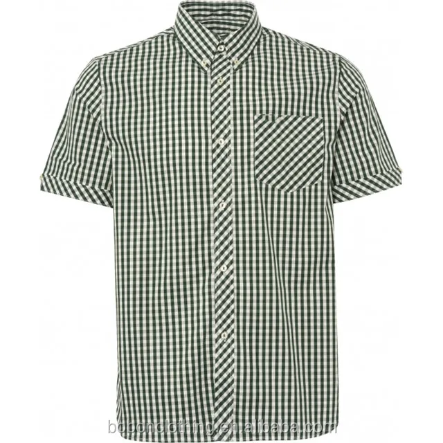 Top Sale High Quality Men's Short Sleeve Woven T Shirt Customized ...