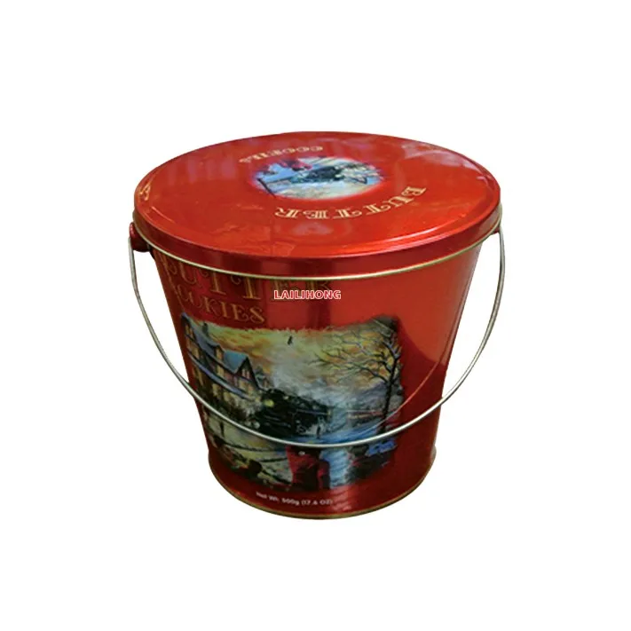 500g Blue Bucket Tin Butter Cookies In Tins,Danish Butter Cookies - Buy ...