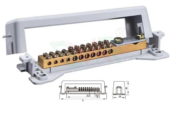 Brass Bar Connector Lock Bar Terminal Blocks Pa66 Pc - Buy Brass Bar ...