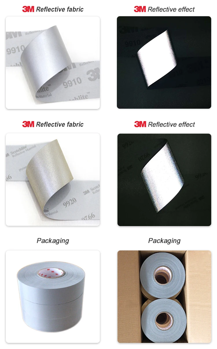 High Visibility 3m 9910 9920 Reflective Fabrics Reflective Tape For ...