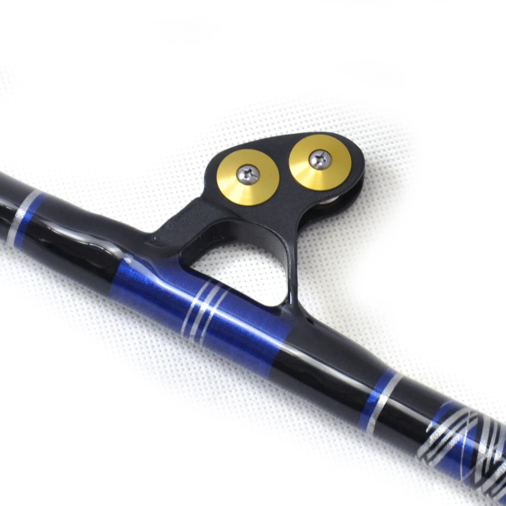 Heavy Duty Trolling Fishing Rod - 50lbs to 130lbs, Glass Ocean Boat Rod ...