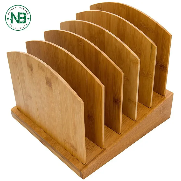 Multifunctional Wooden Letter Tray Desk Organizer Bamboo File Holder ...