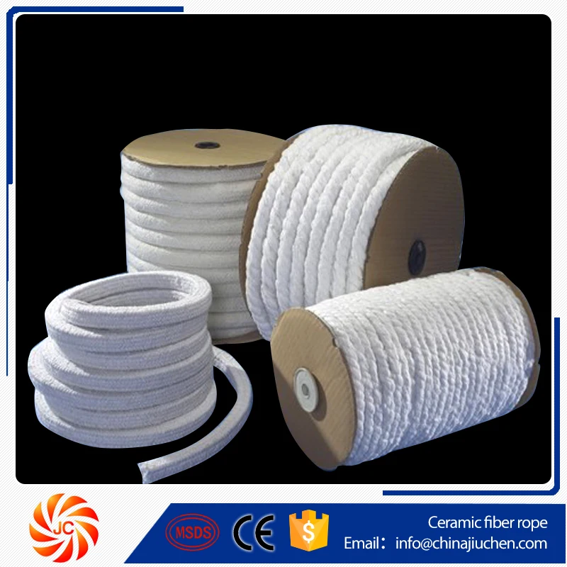 High Temperature Resistance Ceramic Fiber Rope - Buy Ceramic Fiber Rope ...