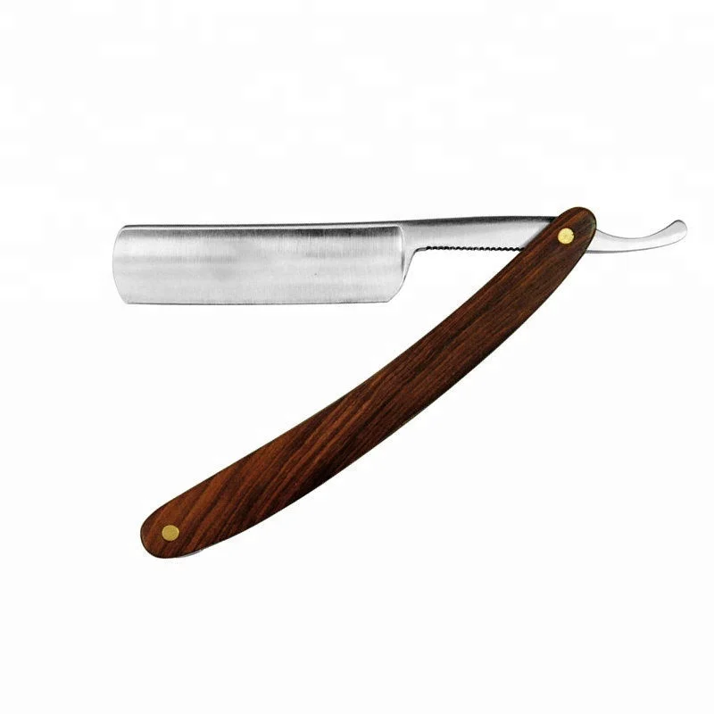 Jdk Straight Edge Razor Folding Shave Knife Wood Handle Shaving Razors ...