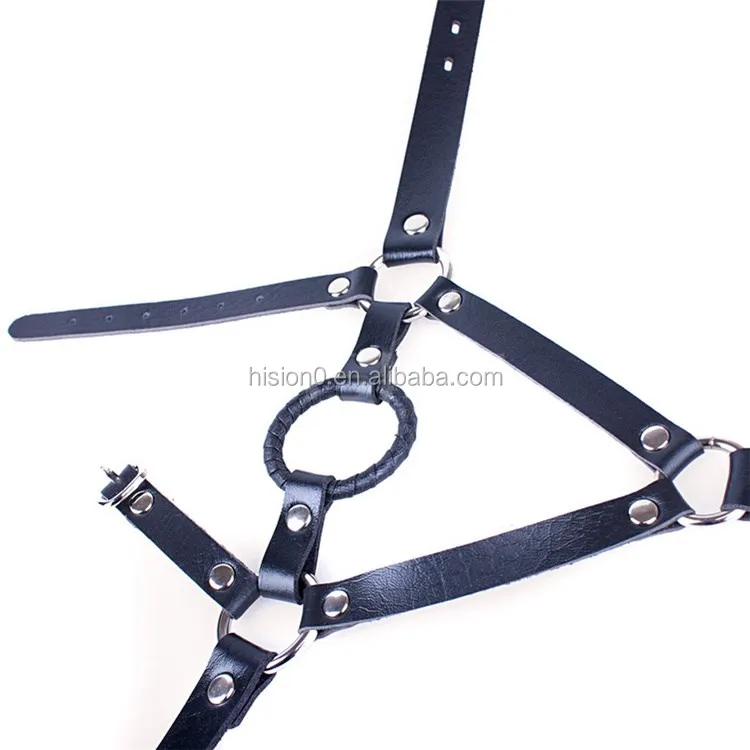 New Fetish Open Mouth Ball Gag With Head Belt Bondage Gag Restraint Gag ...