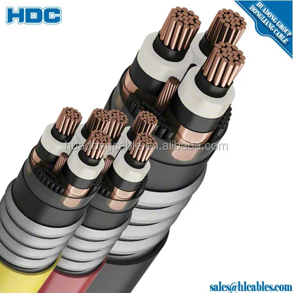 Power Cable 5kv Solid Copper Conductor 4awg Epdm Insulation Al Alloy ...