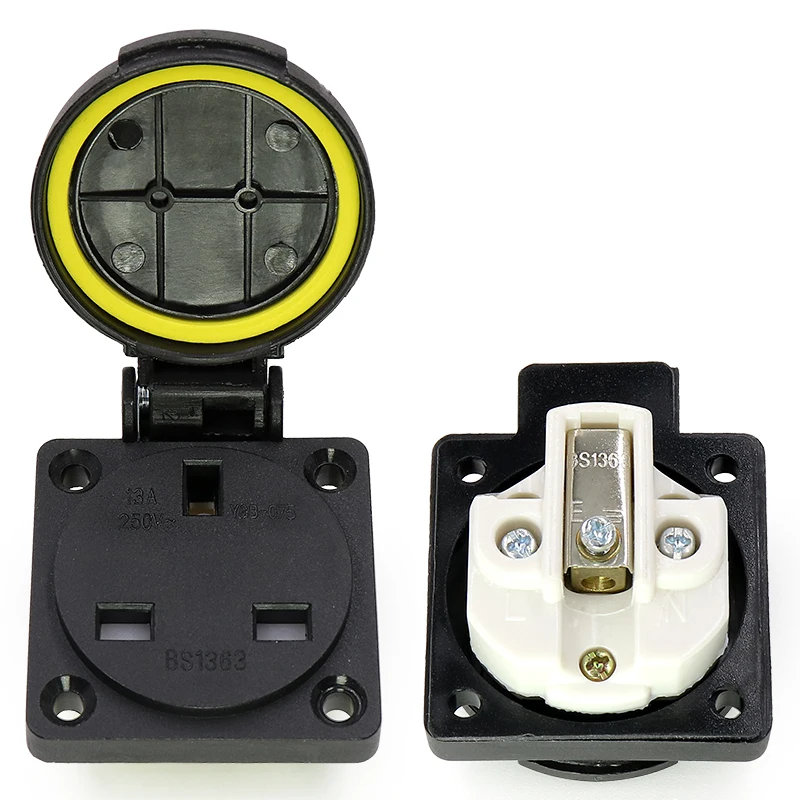 High Quality 13a Black Waterproof Switch For Uk 250v Ip44 (standard ...